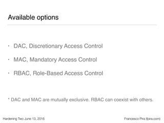 An introduction to MAC RBAC and LSM | PDF