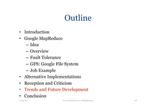 An Introduction to MapReduce | PPT
