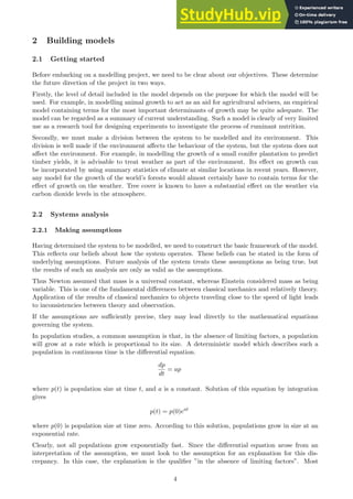 An Introduction To Mathematical Modelling | PDF