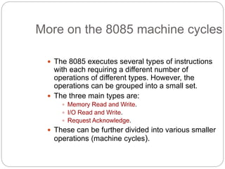 An introduction to microprocessor architecture using INTEL 8085 as a ...