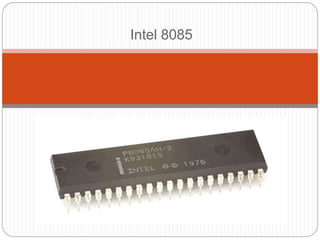 An introduction to microprocessor architecture using INTEL 8085 as a classic processor | PPT