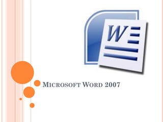 ITFT - An introduction to Microsoft Word | PPTX