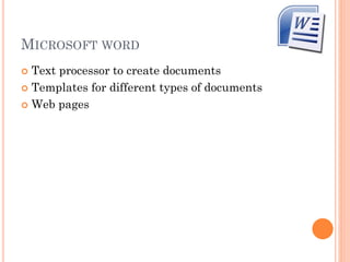 ITFT - An introduction to Microsoft Word | PPTX