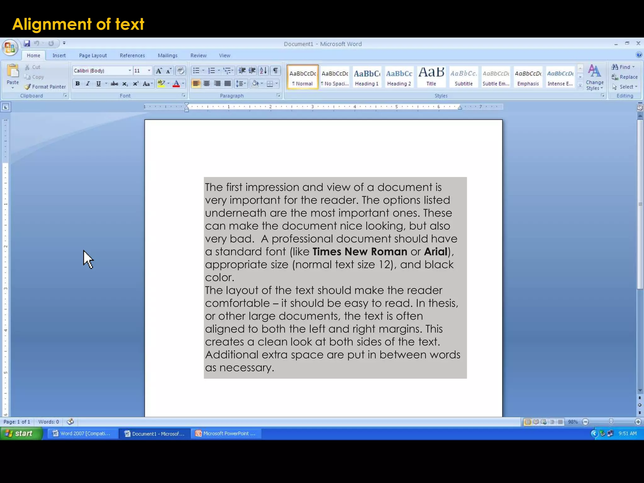 An introduction to microsoft office 2007 lecture | PPTX