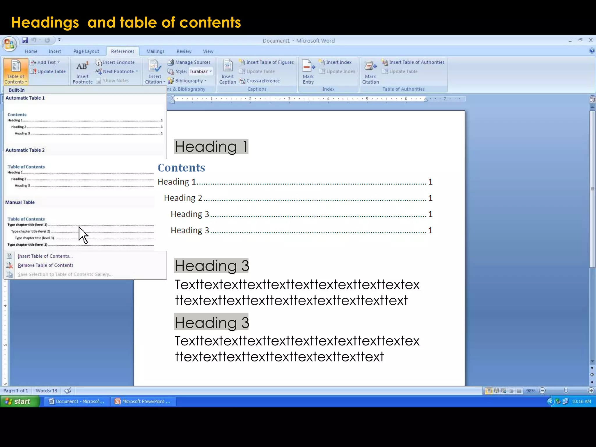 An introduction to microsoft office 2007 lecture | PPTX