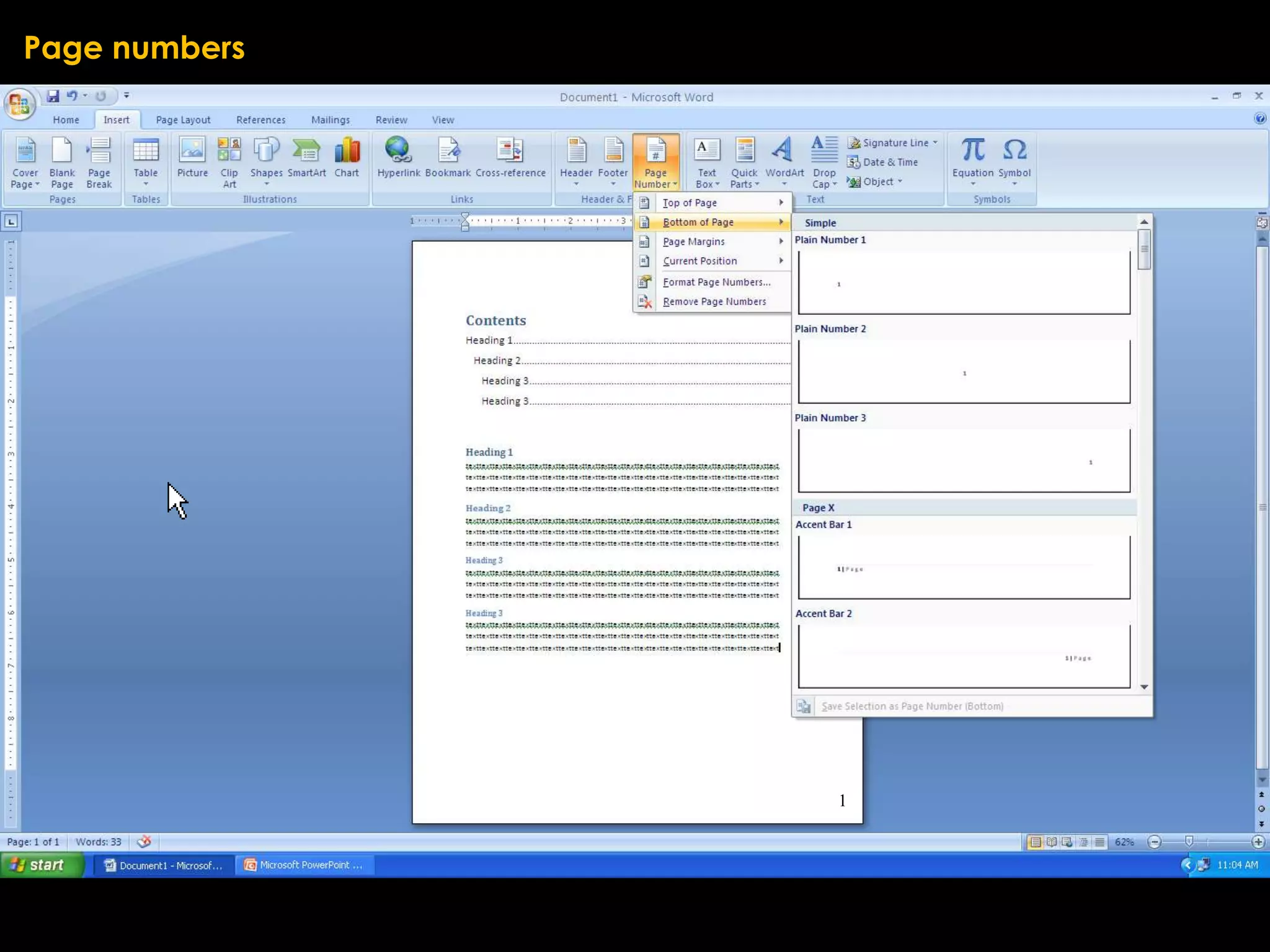 An introduction to microsoft office 2007 lecture | PPTX