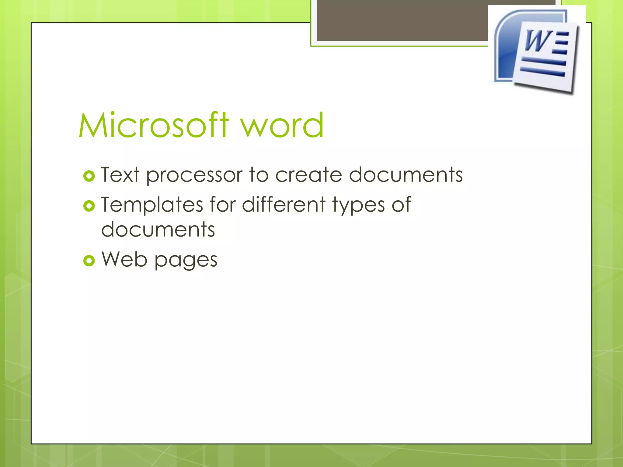 An introduction to microsoft office 2007 lecture | PPTX | Desktop ...