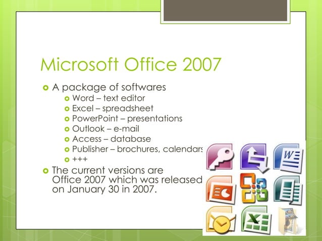 An introduction to microsoft office 2007 lecture | PPTX | Desktop ...