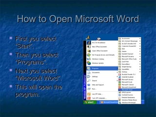An introduction to microsoft_word | PPT