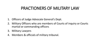 An Introduction to Military Law. pptx | PPTX