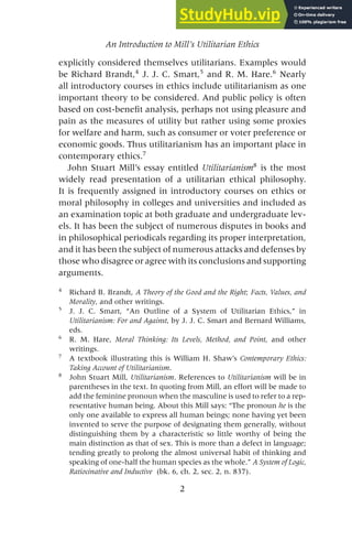 An Introduction To Mill S Utilitarian Ethics | PDF