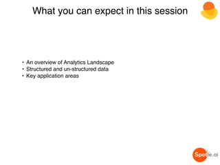 An introduction to ML, AI and Analytics | PPT