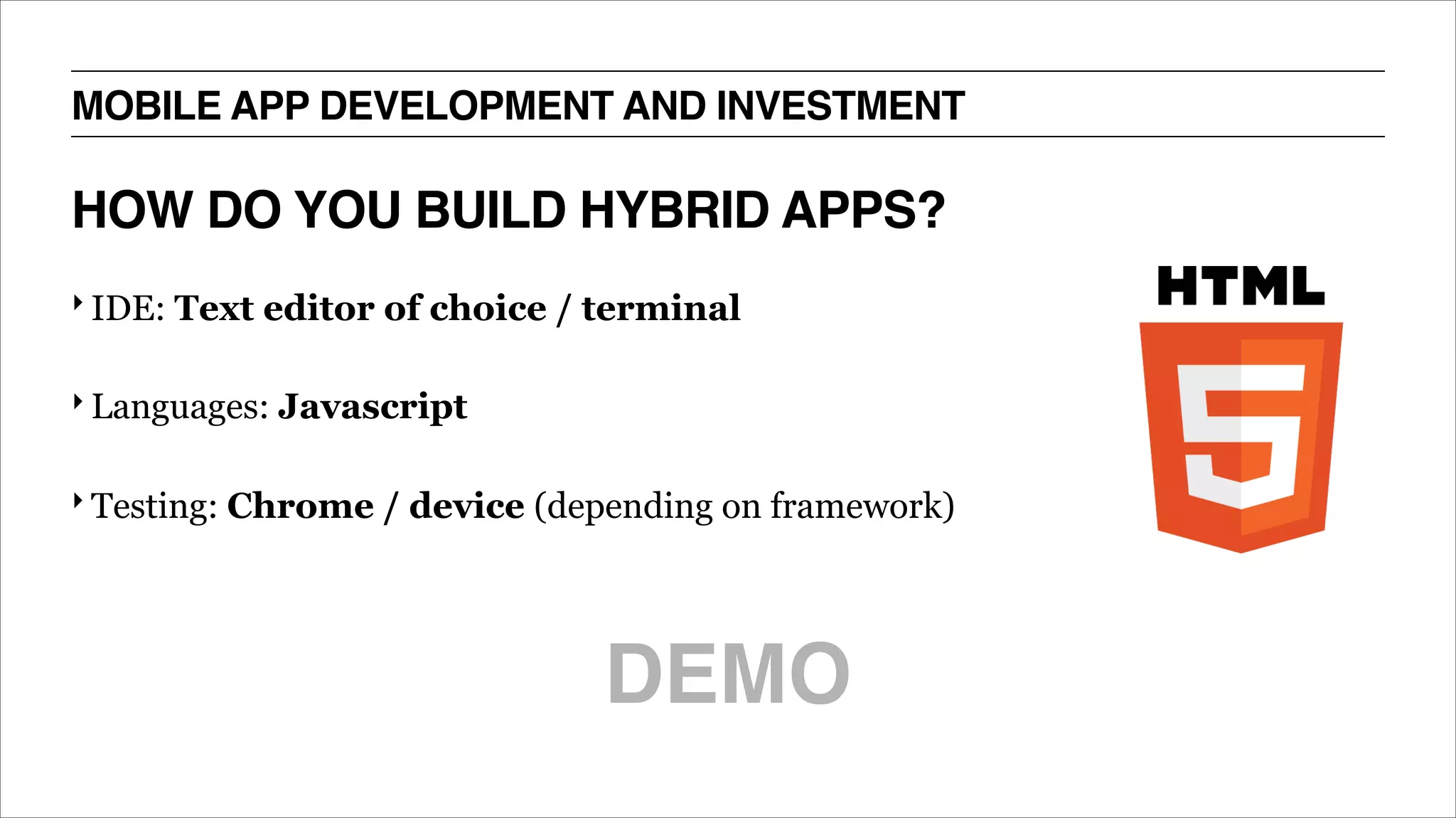 An introduction to mobile app development and investing | PDF ...