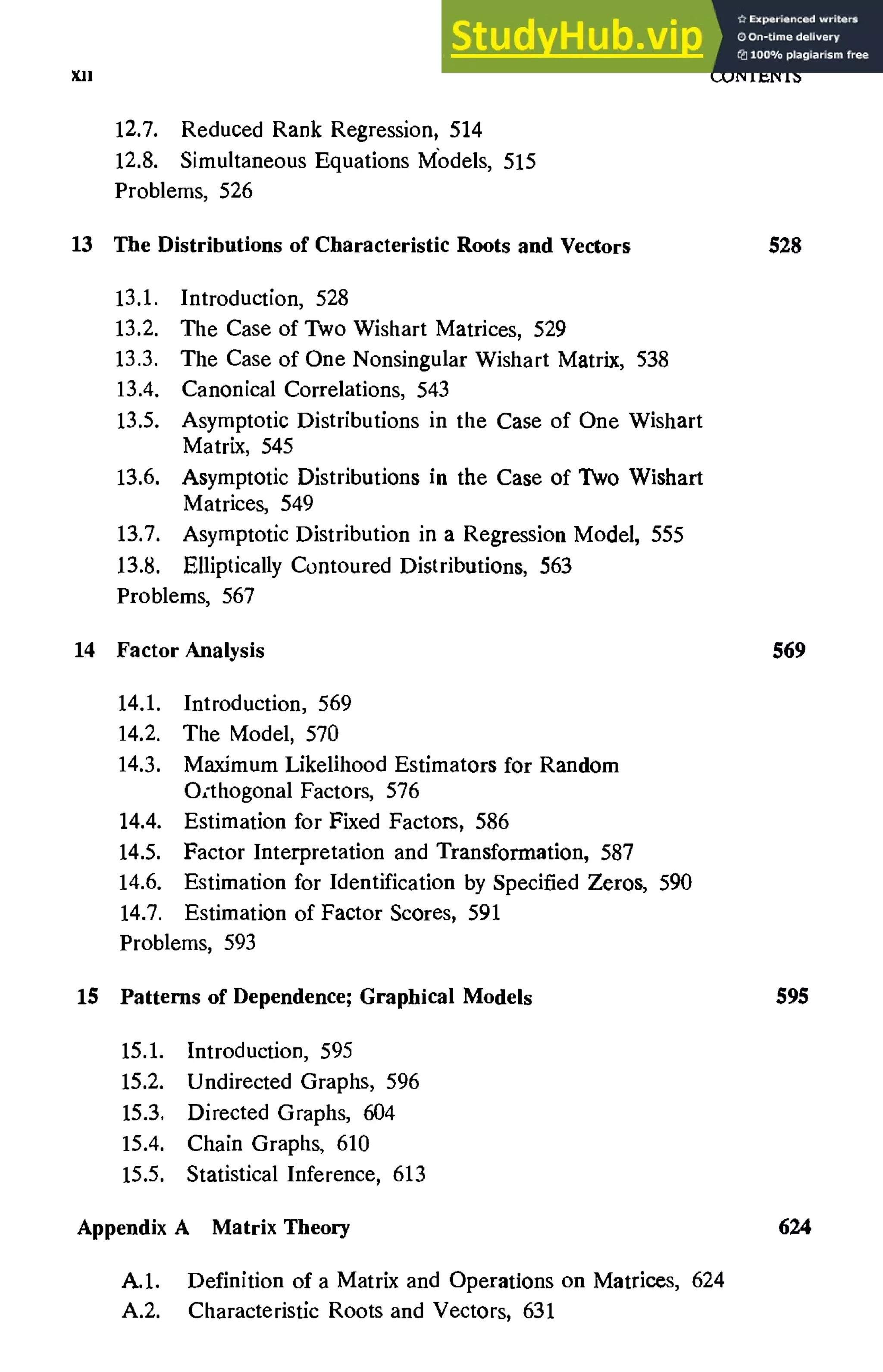 An Introduction To Multivariate Statistical Analysis Third Edition Pdf