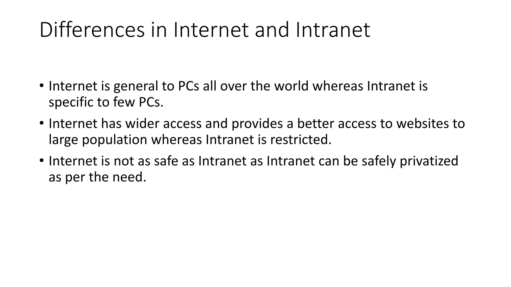 An introduction to networking | PPTX