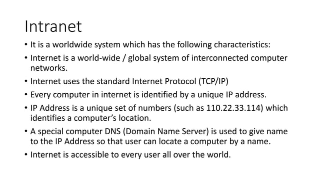 An introduction to networking | PPTX | Internet | Computing