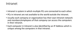 An introduction to networking | PPTX