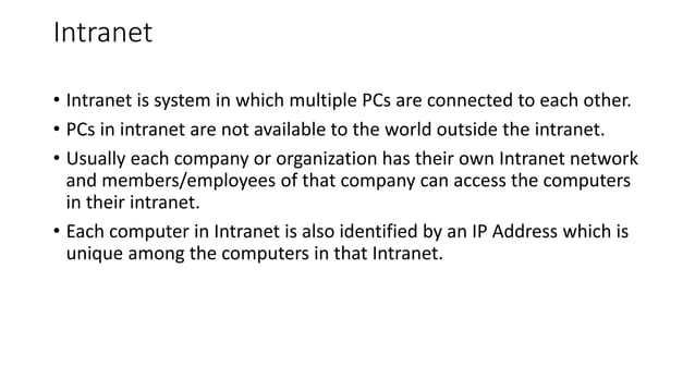 An introduction to networking | PPTX | Internet | Computing