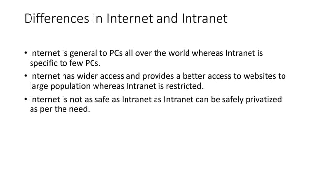 An introduction to networking | PPTX | Internet | Computing