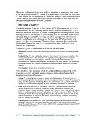An introduction to new data warehouse scalability features in sql server 2008 | PDF