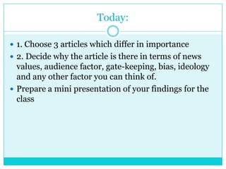 An introduction to news values | PPTX