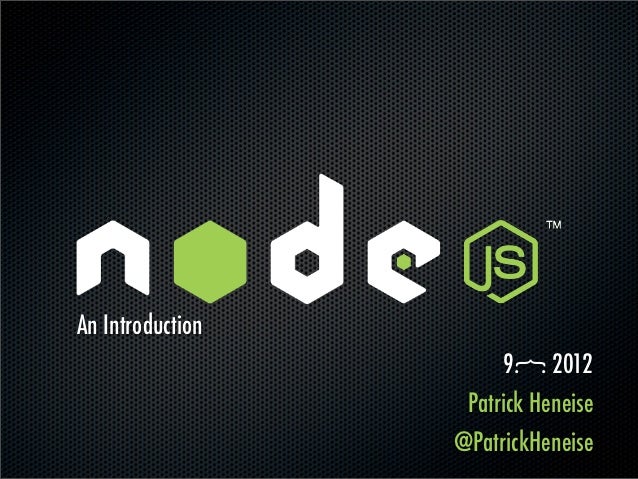 Introduction to Node.js