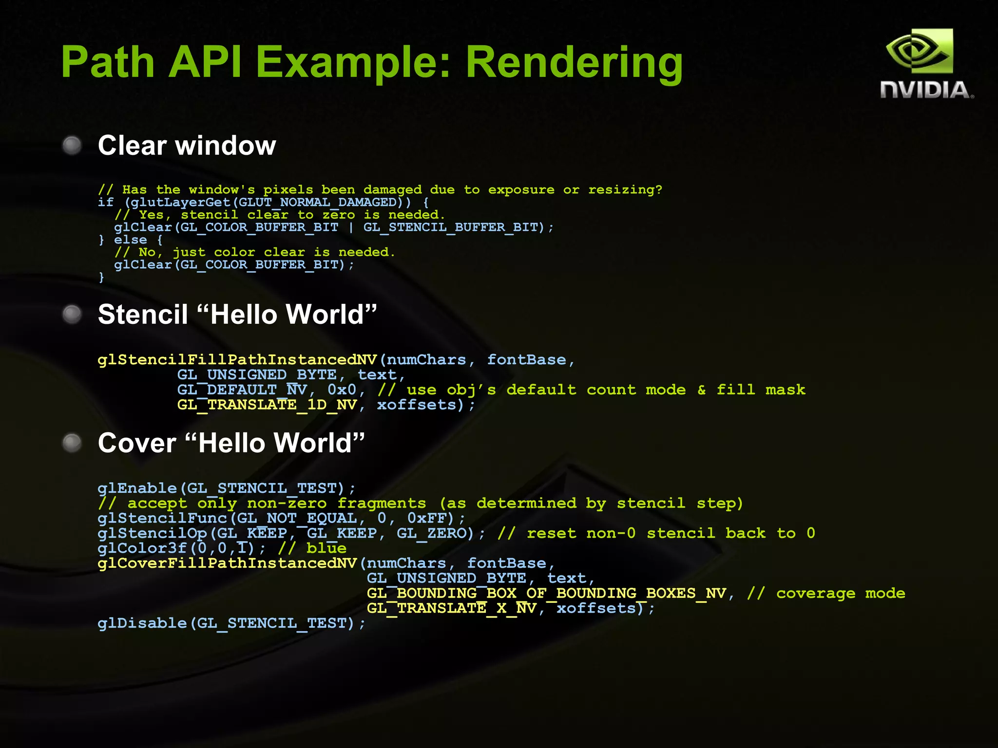 An Introduction to NV_path_rendering | PPT