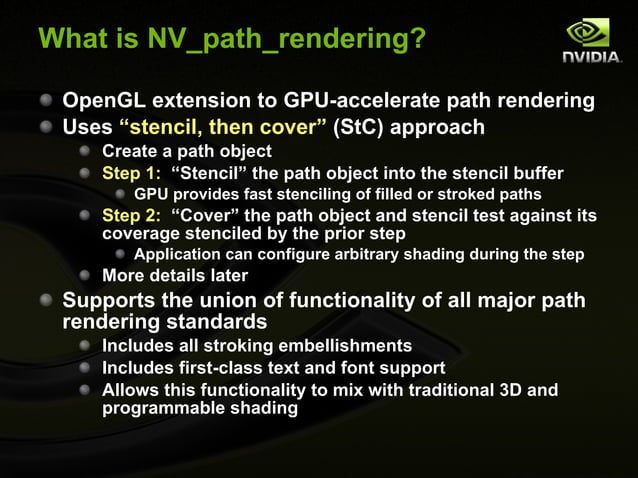 An Introduction to NV_path_rendering | PPT