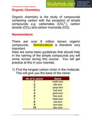 An Introduction To Organic Chemistry | PDF