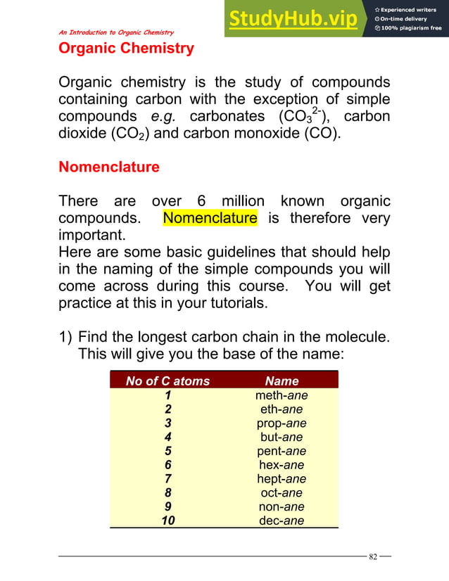 An Introduction To Organic Chemistry | PDF