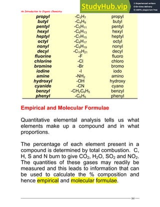 An Introduction To Organic Chemistry | PDF