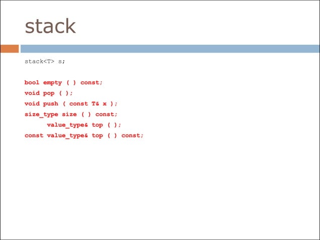 An Introduction to Part of C++ STL | PPT