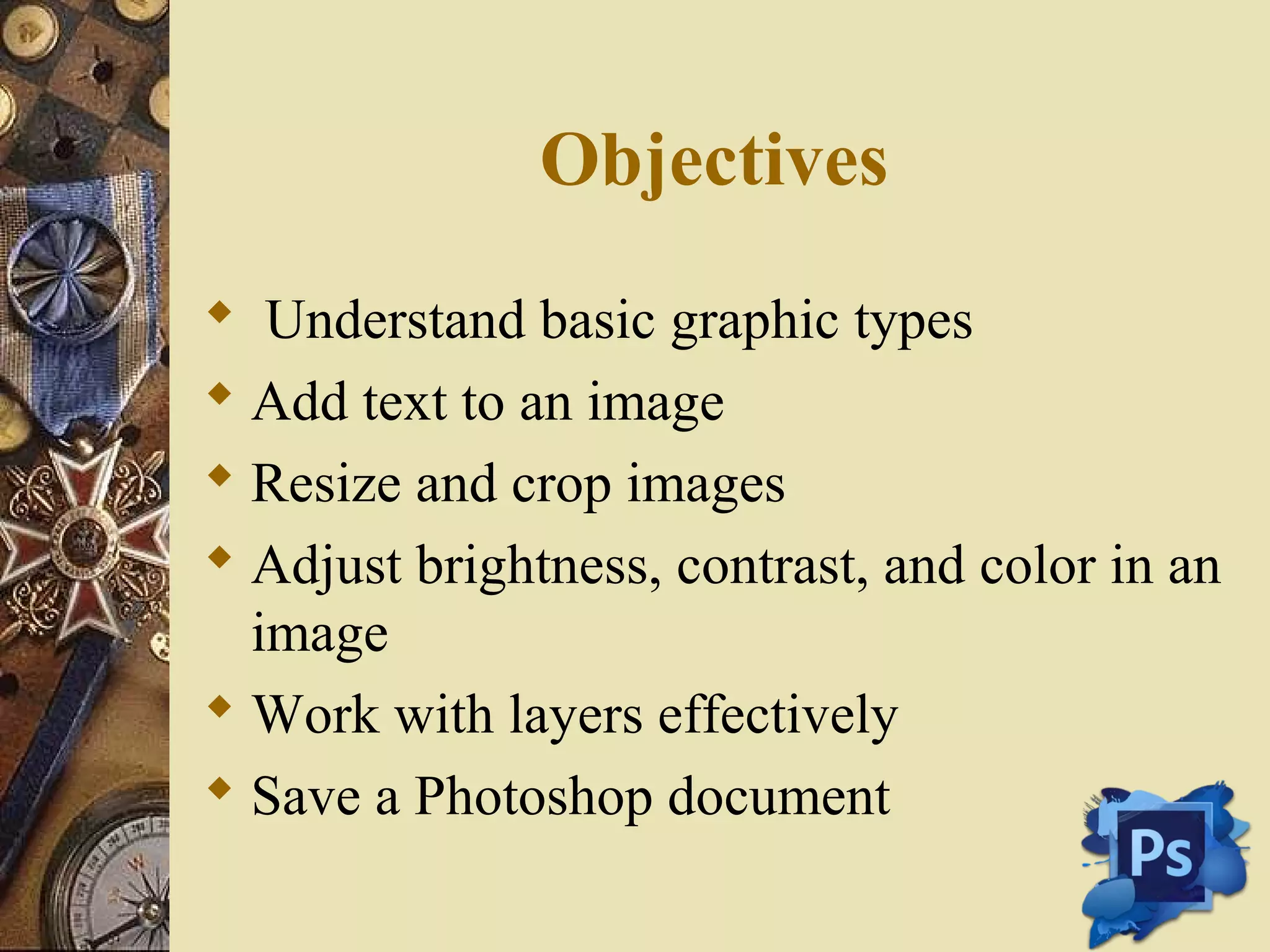 An introduction to photoshop | PPT | Photo Editing Software | Computer ...