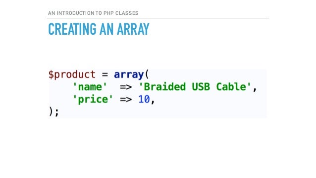 An Introduction To Php Classes 5784