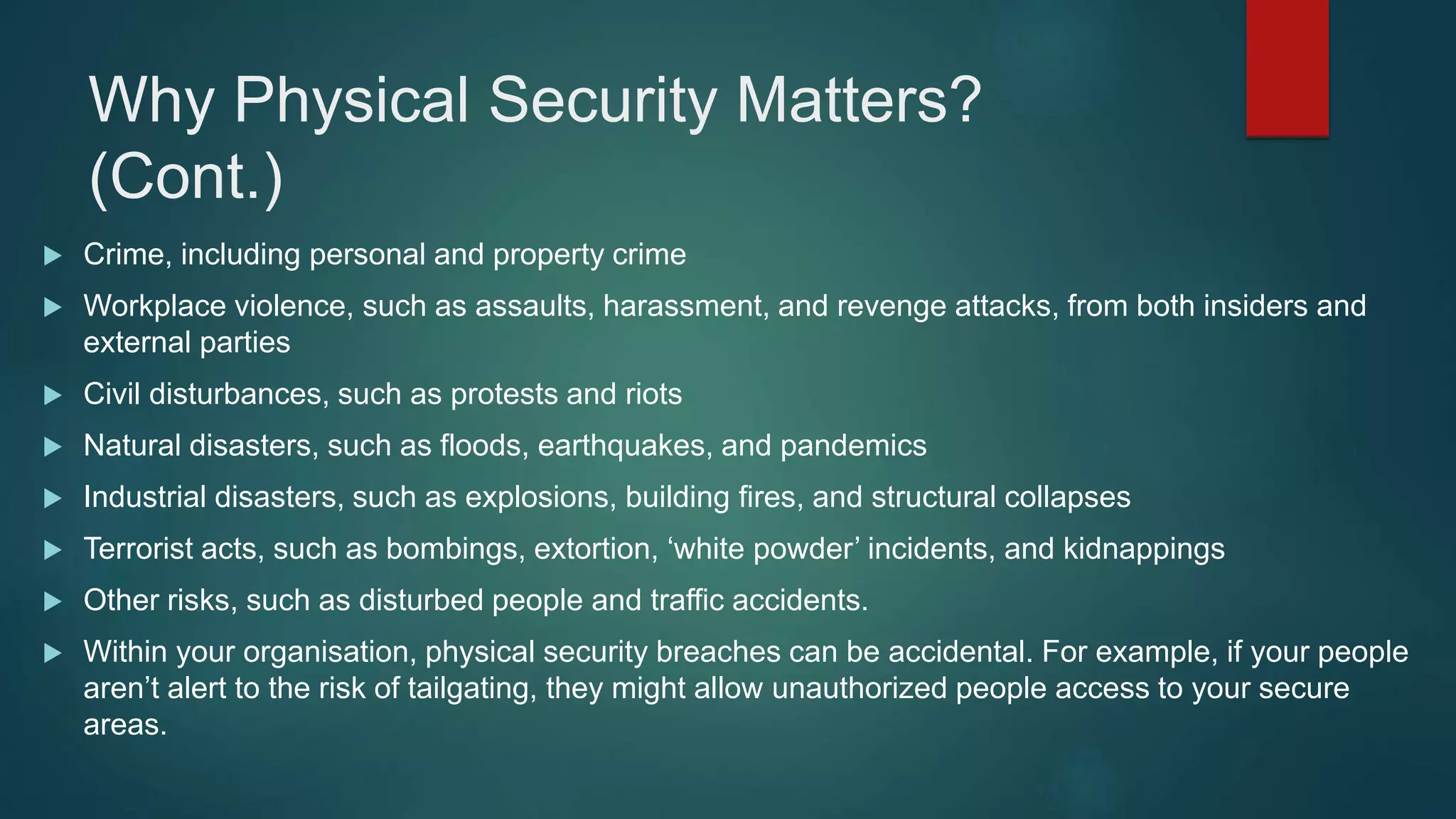 An introduction to physical security | PPSX