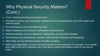 An introduction to physical security | PPSX