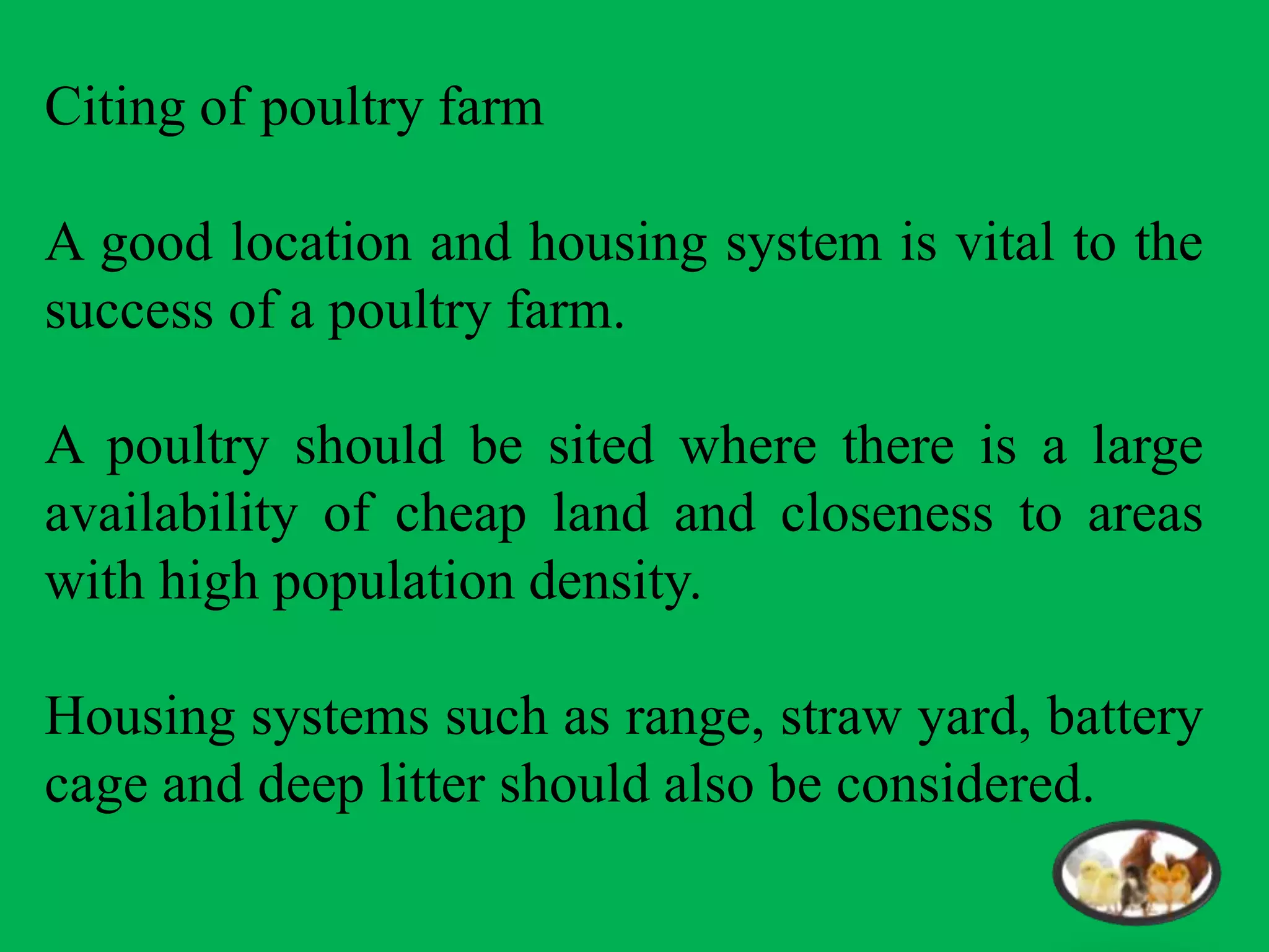 An introduction to poultry farming | PPTX