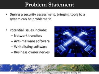 An Introduction to PowerShell for Security Assessments | PPT