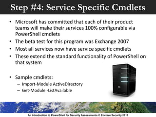An Introduction to PowerShell for Security Assessments | PPT