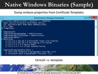 An Introduction to PowerShell for Security Assessments | PPT