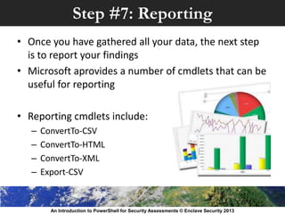 An Introduction to PowerShell for Security Assessments | PPT