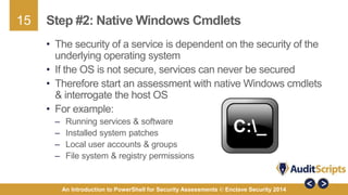 An Introduction to PowerShell for Security Assessments | PPTX | Operating Systems | Computer ...