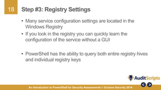 An Introduction to PowerShell for Security Assessments | PPTX | Operating Systems | Computer ...
