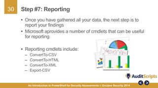 An Introduction to PowerShell for Security Assessments | PPTX ...