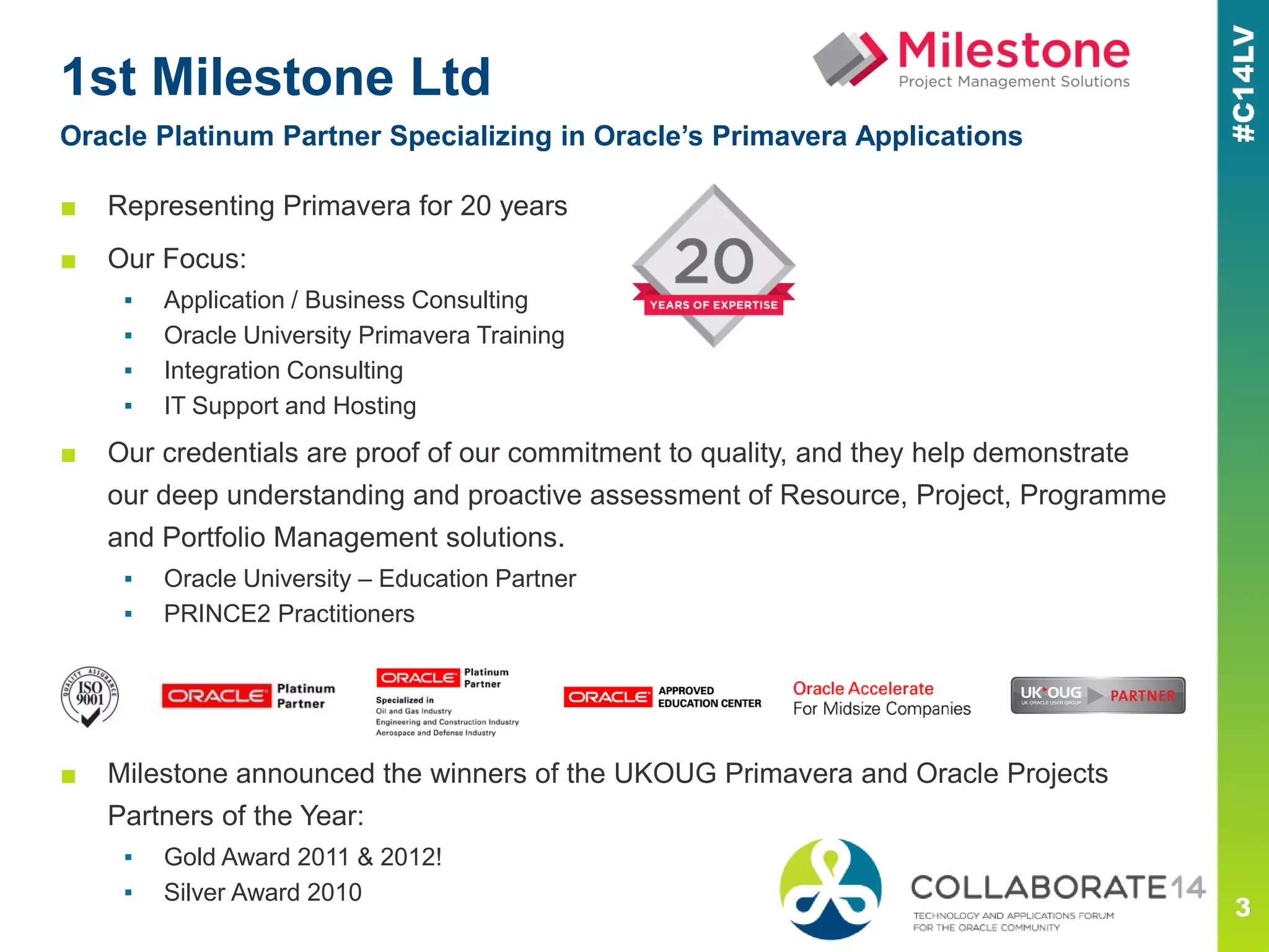 An introduction to primavera risk analysis - Oracle Primavera P6 ...