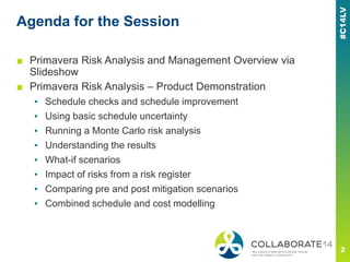 An introduction to primavera risk analysis - Oracle Primavera P6 ...