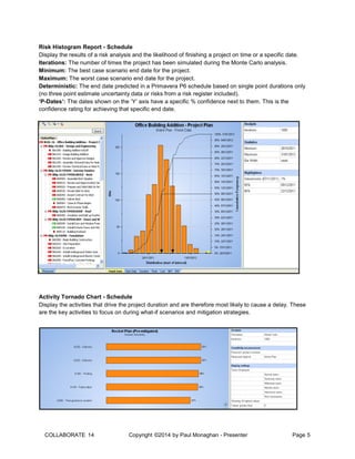 An introduction to primavera risk analysis - Oracle Primavera P6 ...