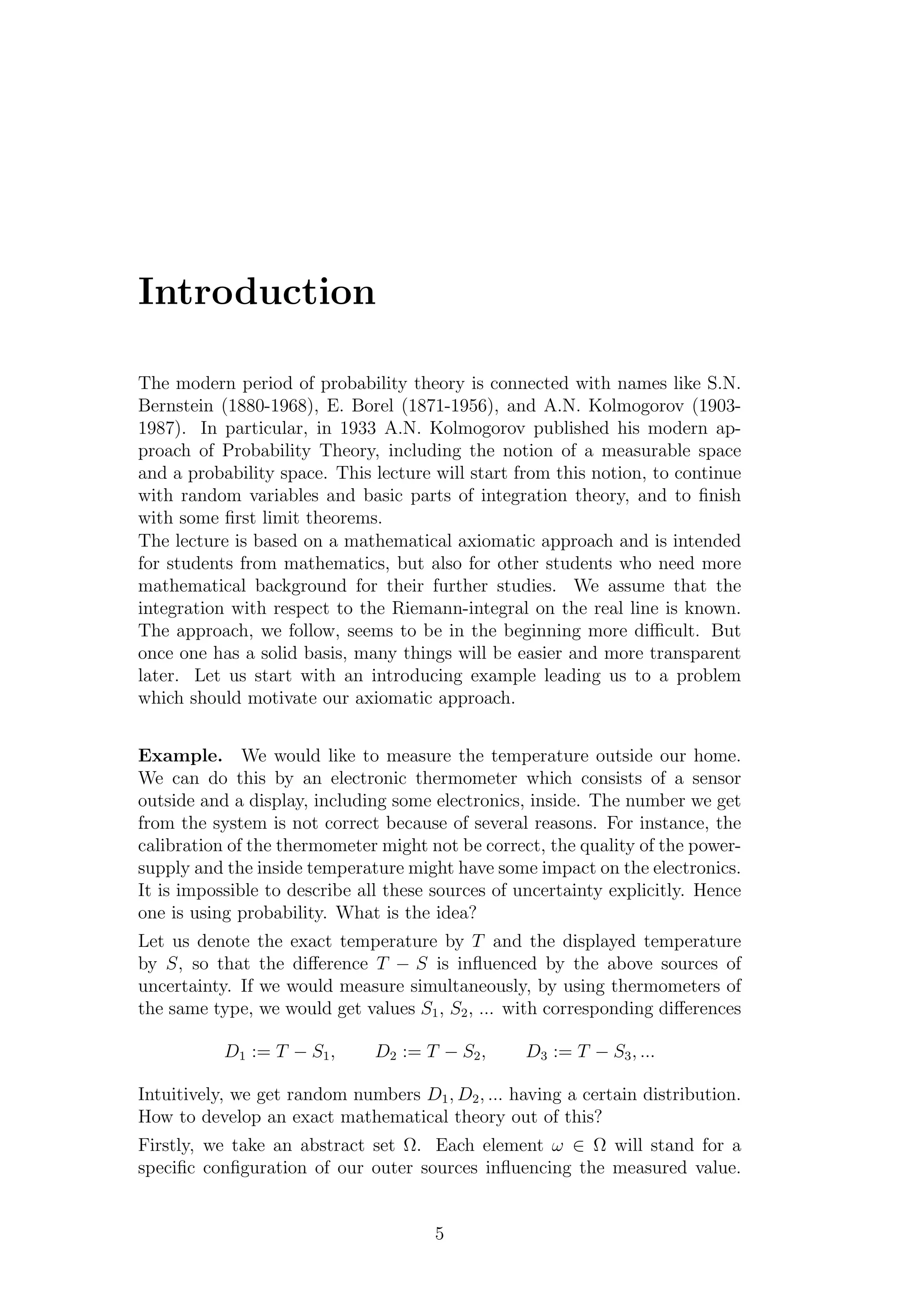 An introduction to probability theory geiss | PDF