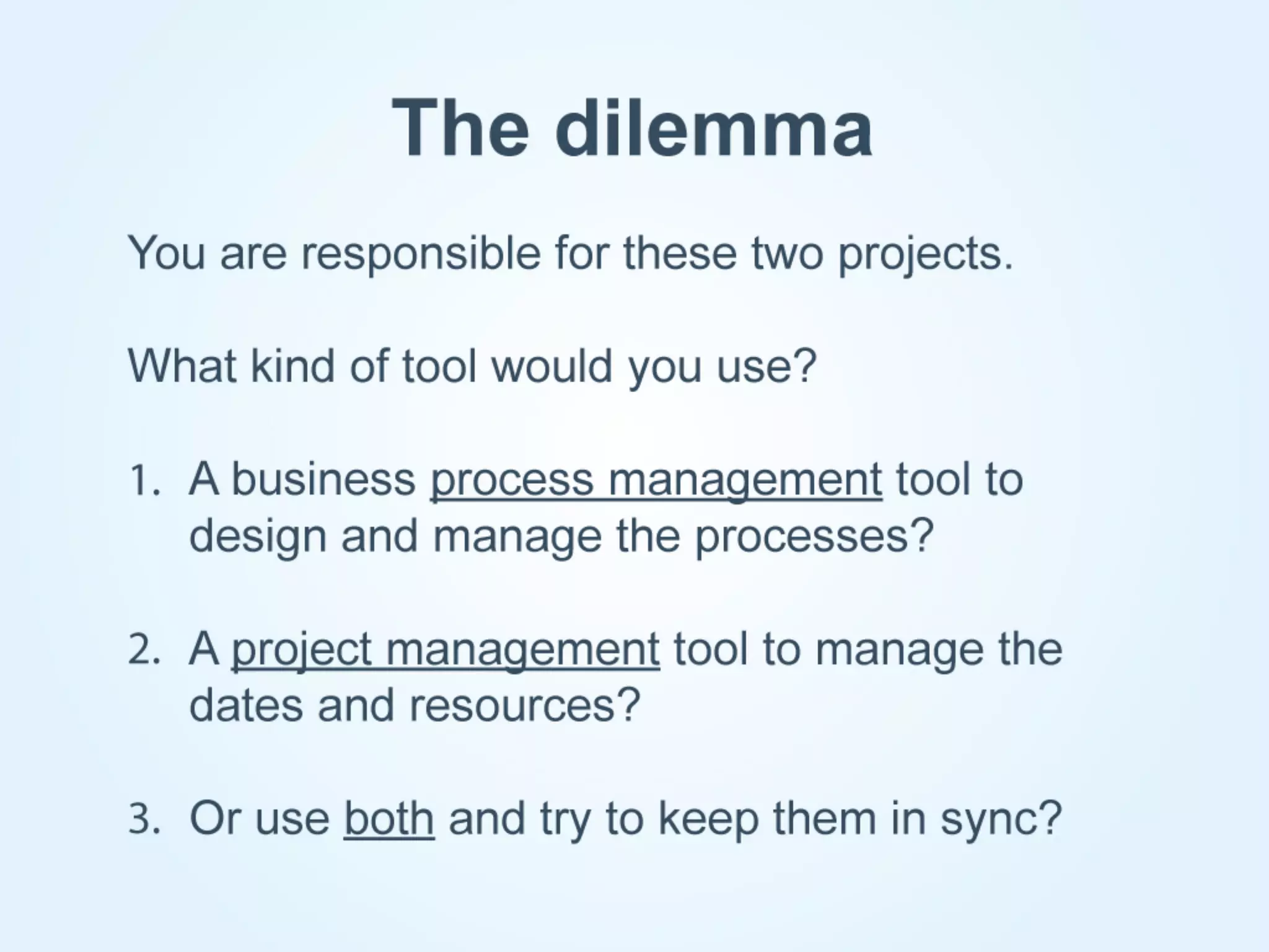 An introduction to process-driven project management | PPT