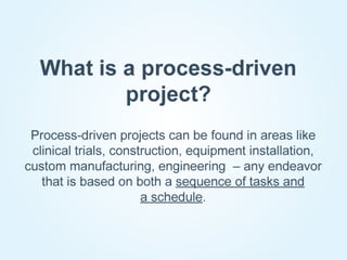 An introduction to process-driven project management | PPT